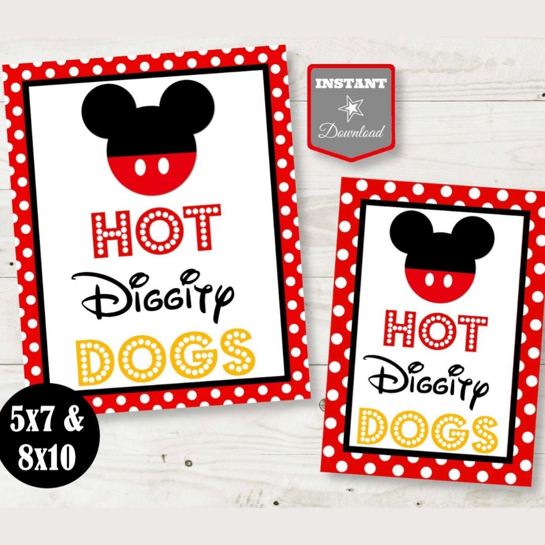 Hot diggity dogs food cards – Mama's Buzz