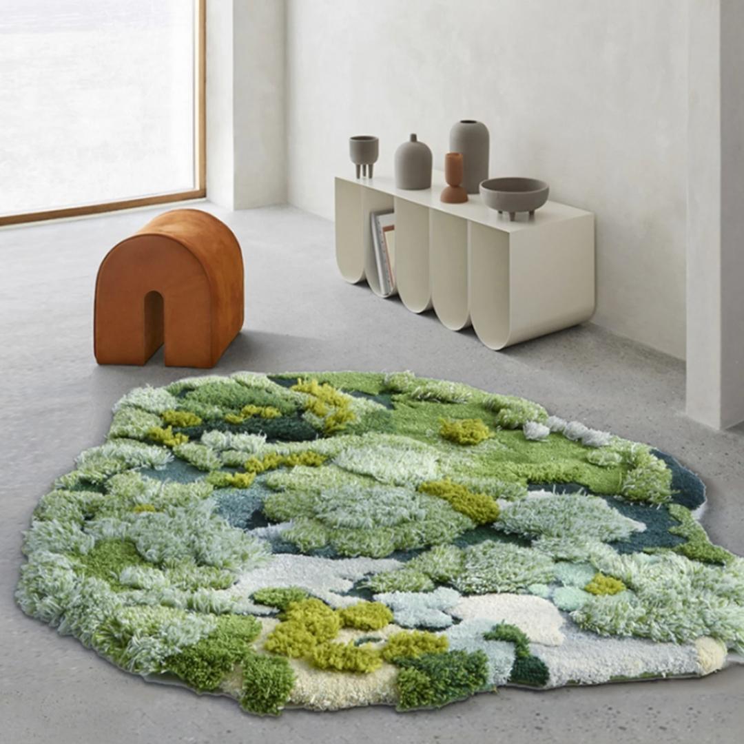 mossy tufted enchanted forest nursery rug – Mama's Buzz